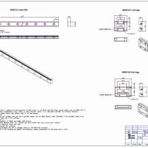 Stainless Steel Linear Rails MGN12H (LDO) - OneTwo3D
