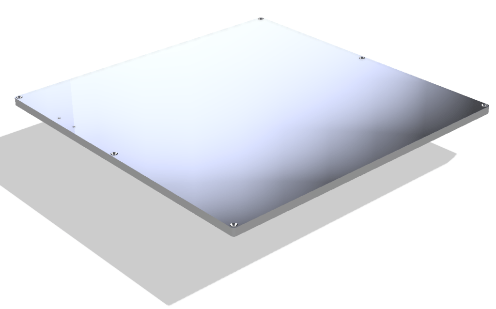 Linneo VzBot 330 Cast Aluminium Bed Plate - OneTwo3D